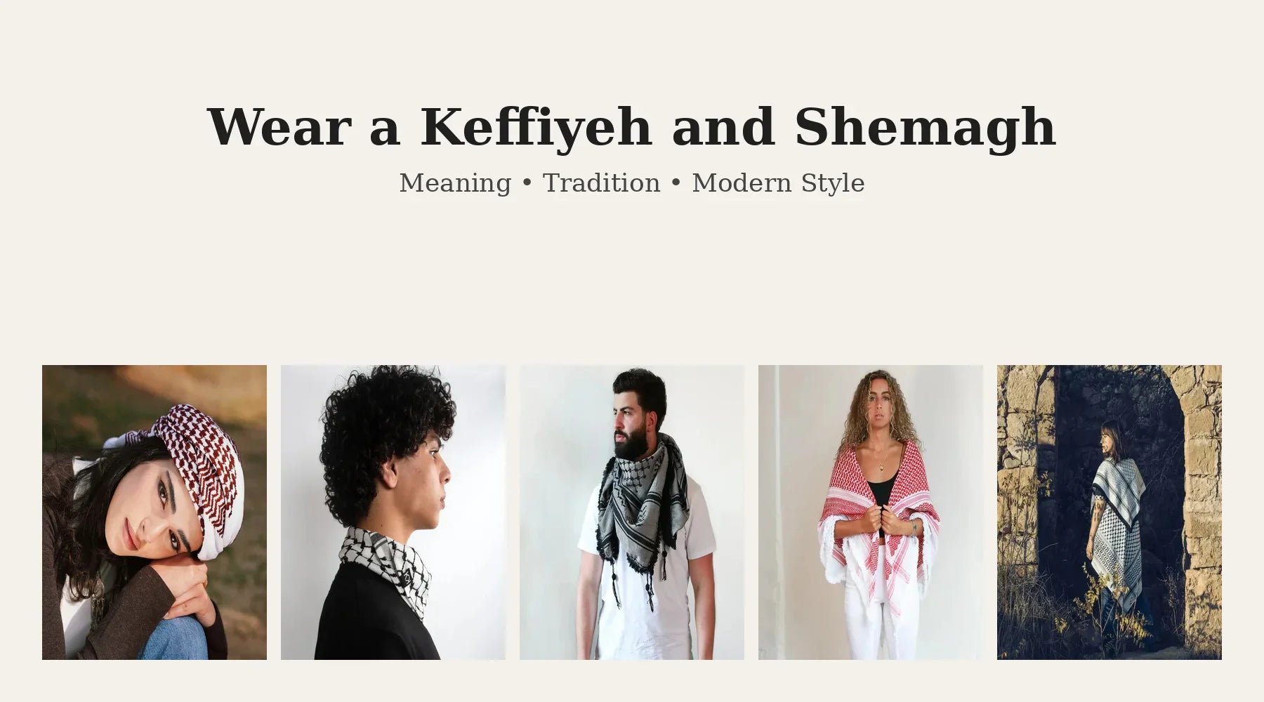 How to Wear a Keffiyeh and Shemagh with Meaning and Style – KUVRD