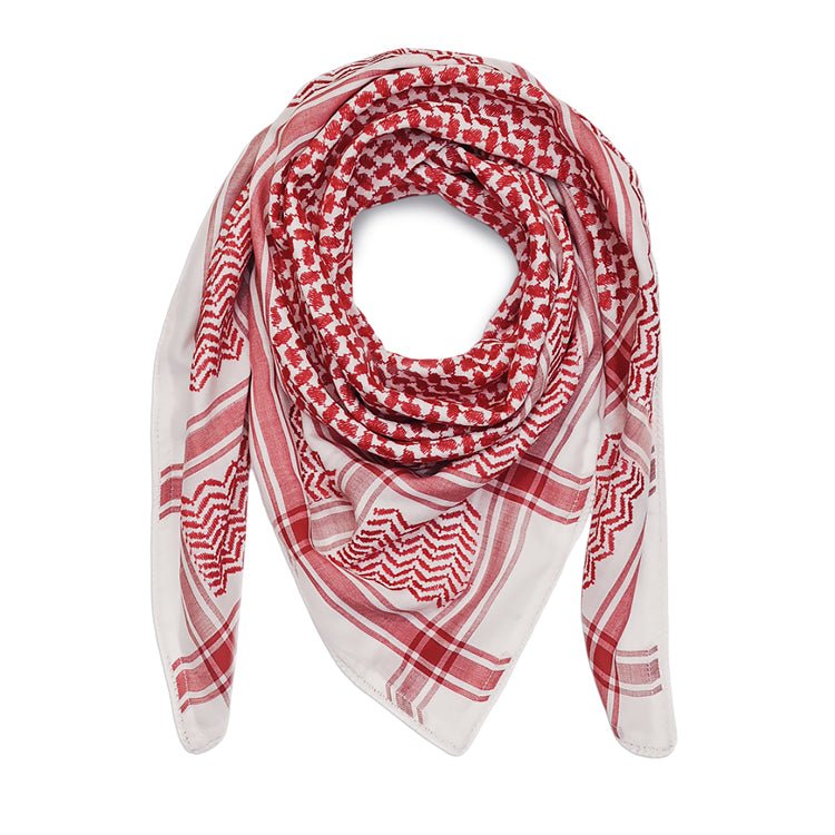 Red Jordanian Keffiyeh Scarf | Symbol of Heritage & Identity – KUVRD