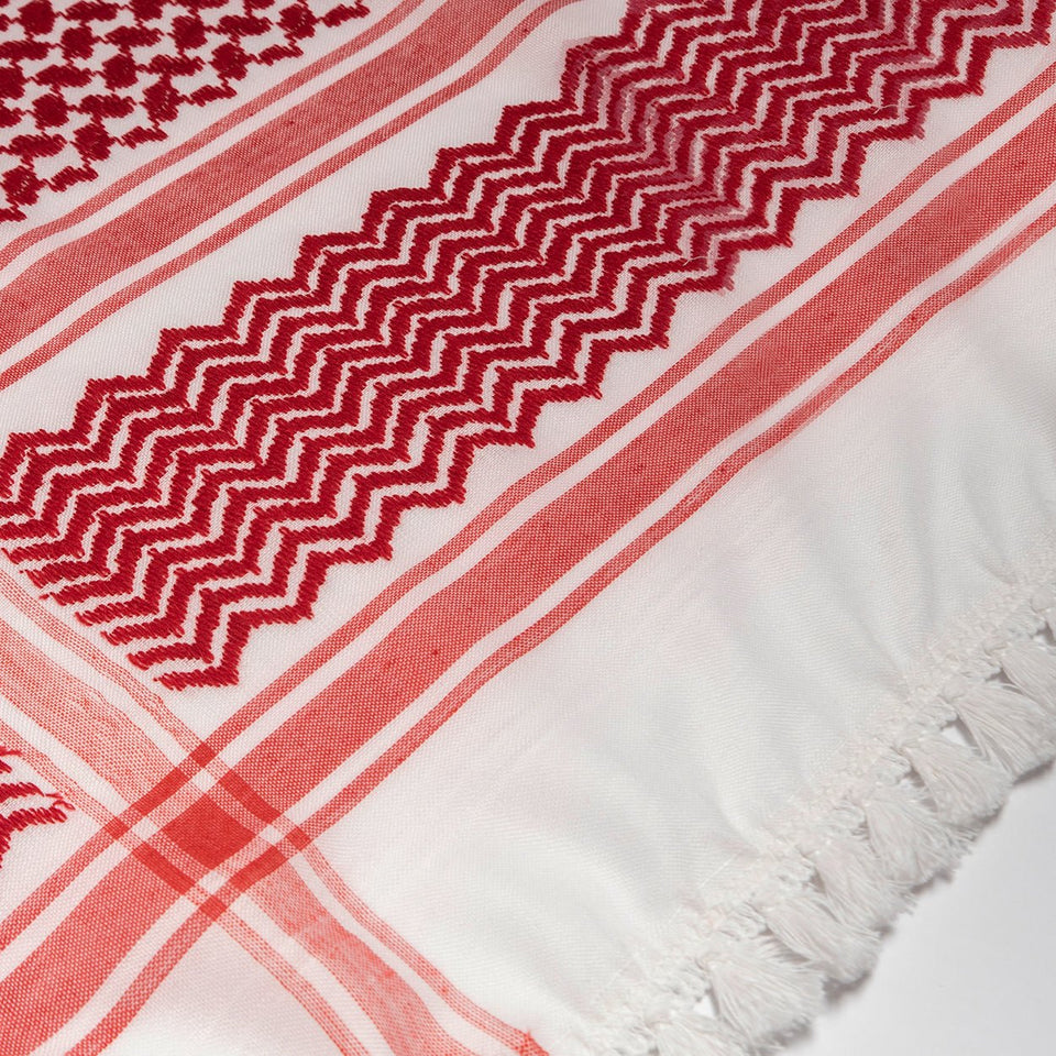 Authentic Red Keffiyeh Scarf | Symbol of Heritage & Identity – KUVRD